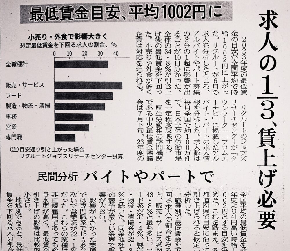 10月からの最低賃金上げで、会社が対応すべきこととは？ 人とお金の悩みを解決！会社の経営体質を強化！みなと元町社労士事務所